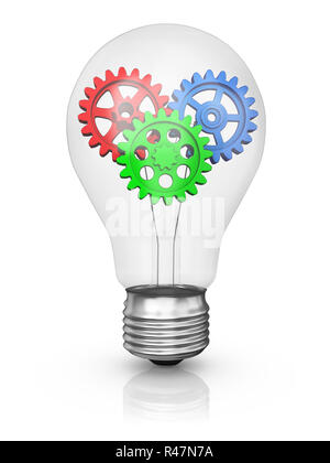 Lamp with color gears Stock Photo - Alamy