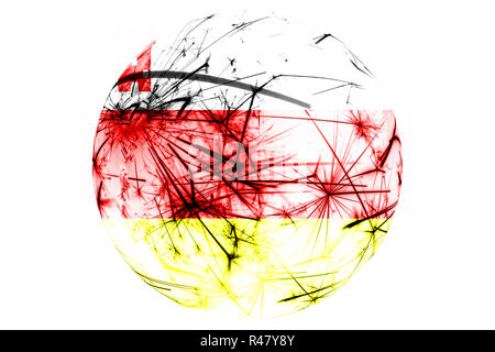 Santa Barbara, California fireworks sparkling flag. New Year, Christmas ...