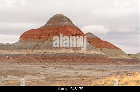 Eroded Butte in the Painted Desert of Petrified Forest National Park in ...