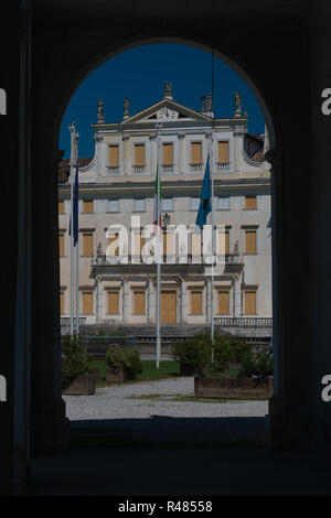 Exterior of the historic Villa Manin at Passariano, in Udine province ...