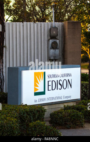 Southern California Edison electricity company sign in California USA ...