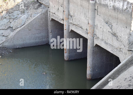 Lock the channel of irrigating system Stock Photo - Alamy