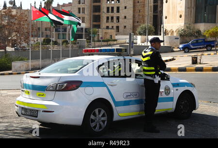 police car in Amman Jordan Stock Photo - Alamy