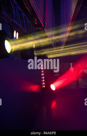 rays of light illuminate the scene at the concert Stock Photo - Alamy