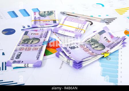 Indian Rupee Chart Stock Photo - Alamy