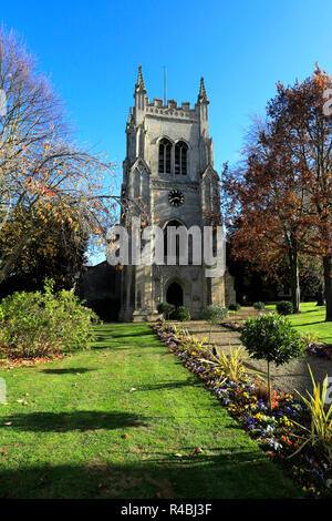 St Mary's Church, Huntingdon town, Cambridgeshire, England; UK Stock ...