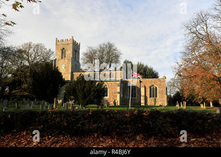 Saint Andrews church, Abbots Ripton village, Cambridgeshire, England ...