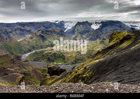 View of the Katla-Volcano-Iceland Stock Photo - Alamy
