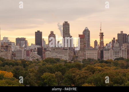 Sunrise over Central Park, New York City, United States of America ...