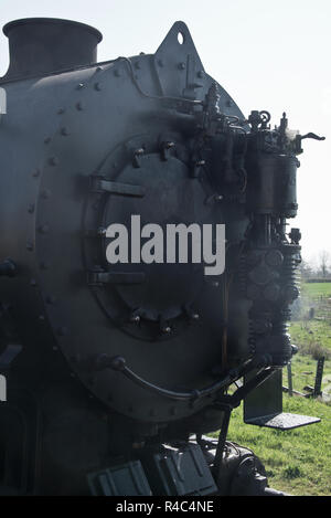 S160 6046 steam engine train locomotive at Goathland railway station ...
