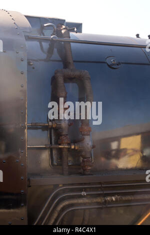 S160 6046 steam engine train locomotive at Goathland railway station ...