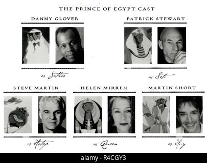 Cast of the movie The Prince of Egypt, 1998 Stock Photo - Alamy