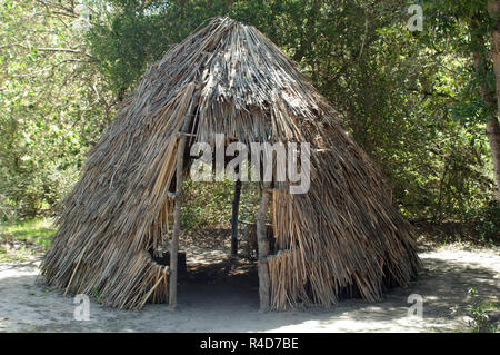 Chumash thatched dwelling (reconstruction), La Purisima Mission State ...