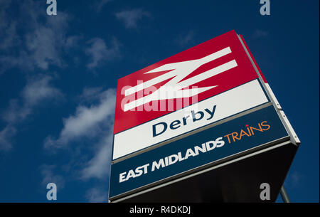 Derby Railway Station, Derby, Derbyshire, October 2018, Network Rail ...