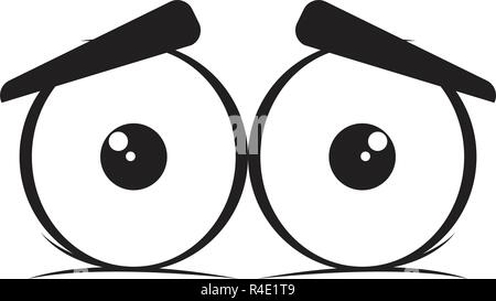 Sad eyes cartoon Stock Vector Image & Art - Alamy