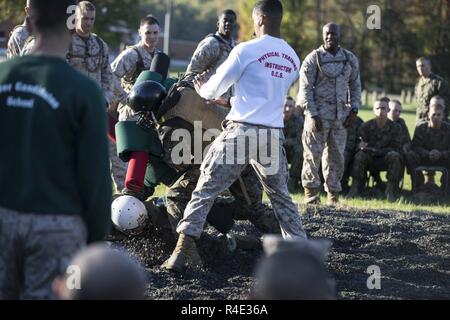 U.S. Marines with Officer Candidate School (OCS) celebrate the 50th ...