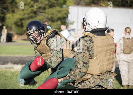 U.S. Marines with Officer Candidate School (OCS) celebrate the 50th ...