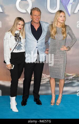 Dolph Lundgren and Greta Lundgren attend the "Aquaman" world premiere ...