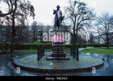 Statue of Immanuel Kant in Kaliningrad (Königsberg), Russia. High ...