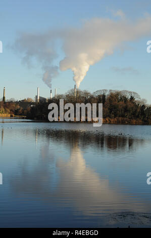 Copenhagen, Denmark. 27th Nov 2018. Global climate change issues. Smoke ...