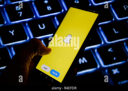 Krakow, Poland. 27th Nov, 2018. Google Play Store app is seen on an ...