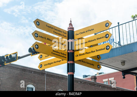 Downtown Tallahassee Florida road sign USA Stock Photo - Alamy