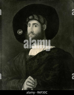 Giulio Campi - Portrait of a Man Stock Photo - Alamy