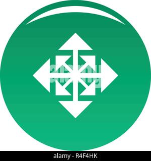 Cursor displacement arrow icon. Simple illustration of cursor ...