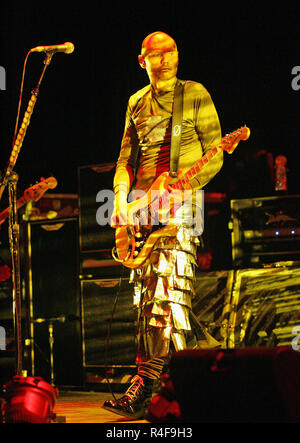 Billy Corgan (of the Smashing Pumpkins) performs on stage at the Forum ...