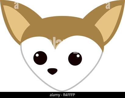 cute miniature chihuahua pet vector illustration design Stock Vector ...