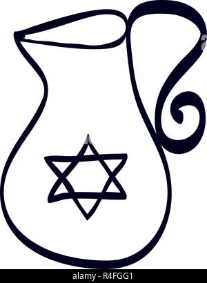 jewish teapot isolated icon vector illustration design Stock Vector ...