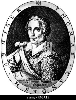 THOMAS CAVENDISH (1560-1592) English explorer and pirate Stock Photo ...