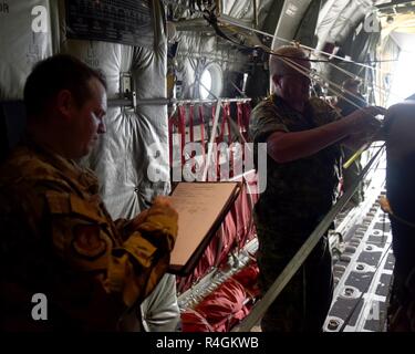 A U.S. Air Force loadmaster from the 9th Special Operations Squadron ...