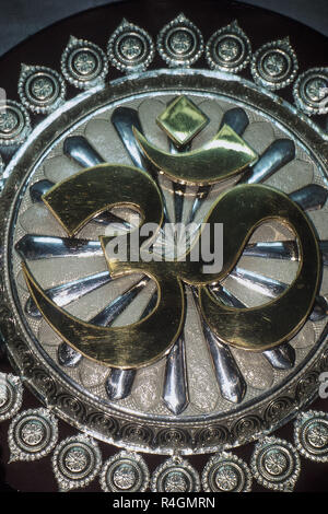 hindu holy religious symbol AUM or OM symbolizes the Universe and the ...