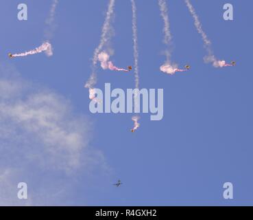 Army soldier performing military maneuvers on the battlefield Stock ...