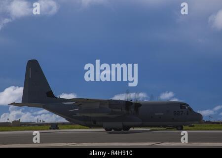 At a forward operating base, the Marine Aerial Refueler Transport ...