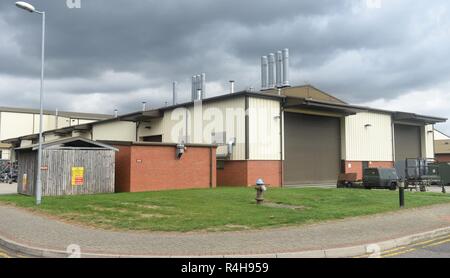 The 100th Maintenance Group, Building 814, at RAF Mildenhall, England ...