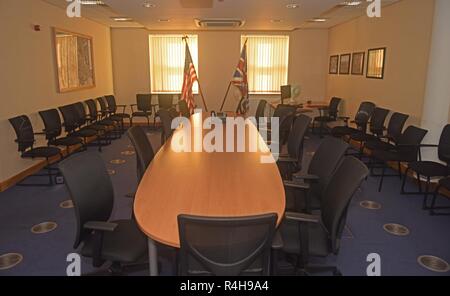 The inside of the 100th Civil Engineering Squadron, Building 680, at ...