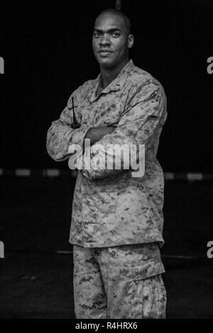 The vehicle commander of a Marine Corps M-60 Armored Vehicle Launched ...