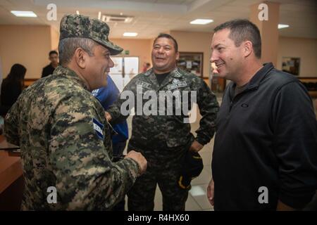 TEGUCIGALPA, Honduras (Oct. 1, 2018) Capt. Brian J. Diebold, commodore ...