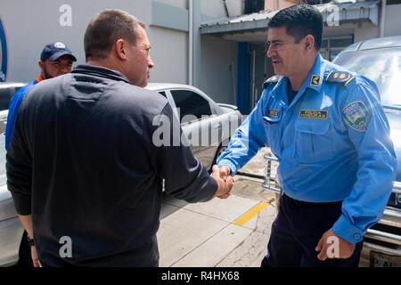 TEGUCIGALPA, Honduras (Oct. 1, 2018) Capt. Brian J. Diebold, commodore ...