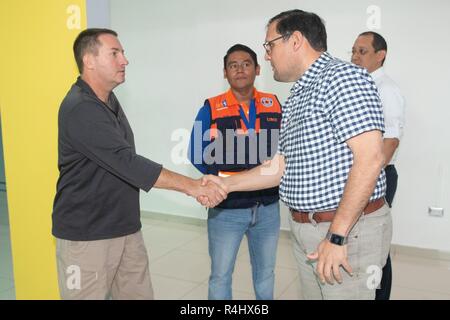 TEGUCIGALPA, Honduras (Oct. 1, 2018) Capt. Brian J. Diebold, commodore ...