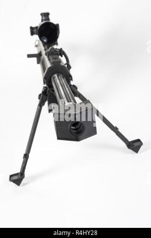 The M107 semi-automatic long range sniper rifle is capable of ...