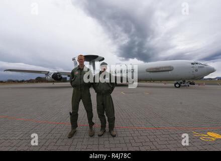 A U.S. Soldier, left, with the 552nd Military Police Company, 504th ...