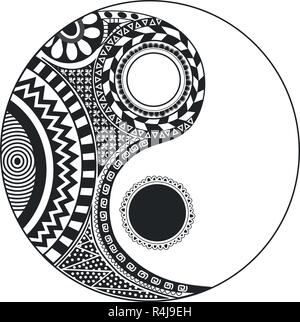 Vector design of Duality Symbol with Yin yang, Asian symbol of good and ...