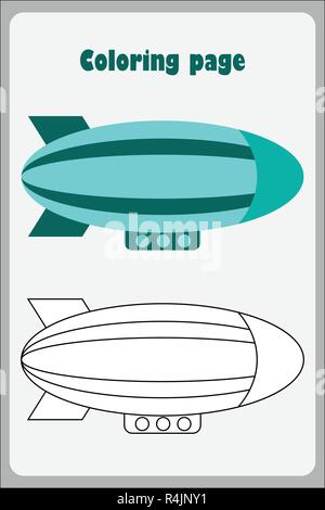 Dirigible icon, cartoon style Stock Vector Image & Art - Alamy