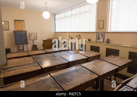 Victorian Classroom from the Radstock Museum in Somerset Stock Photo ...