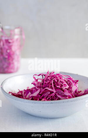 Quick Pickled Purple Cabbage Stock Photo - Alamy