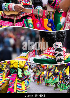 Collage of Peru traditional culture images - travel background (my ...