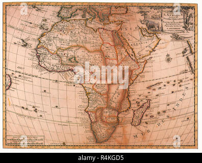 Map of Africa 1720 Stock Photo - Alamy